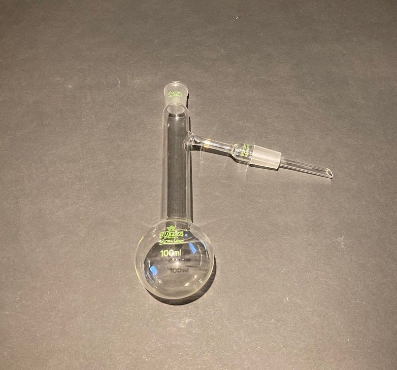 Labor Rundkolben mit Seitenabgang Witeg 100ml (Gebraucht) in ...