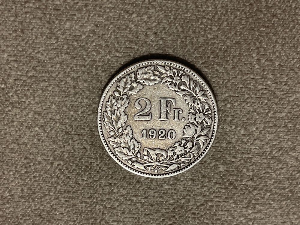 2 Franken 1920 Silbermünze | Kaufen auf Ricardo