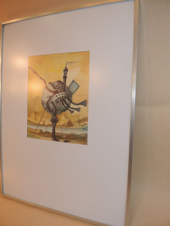 Daniel de Tramecourt KULA BALL signiert Aquarell Gemälde (Gebraucht) in ...