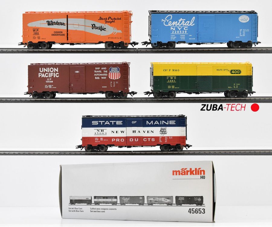 Märklin 45653 Set mit Box Cars/ Epoche III H0 WS mit OVP (Gebraucht) in ...