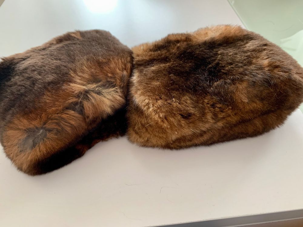 Cufflets, Pulswärmer aus Kaninchenfell, NEU! (Neu und originalverpackt ...