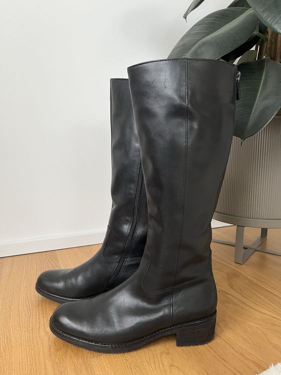 Gabor Lederstiefel gefüttert, schwarz, 1x getragen Gr. 40 | Kaufen auf Ricardo
