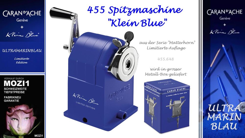 super-AKTION * 455.684 Spitzmaschine BLAU * 455 Caran d'Ache | Kaufen auf Ricardo