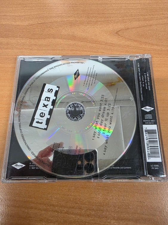 CD Single - Texas – Say What You Want (Gebraucht) in Biberist für CHF 1 ...
