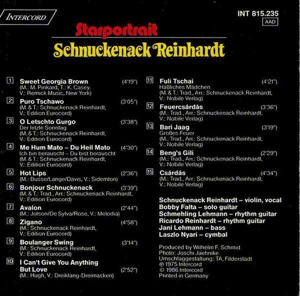 Schnuckenack Reinhardt STARPORTRAIT Gypsy Jazz Folk Sinti CD (Gebraucht ...