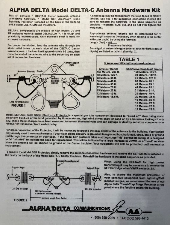 Amateurfunk / AlphaDelta DX-CC HF Multiband Drahtantenne | Kaufen auf ...