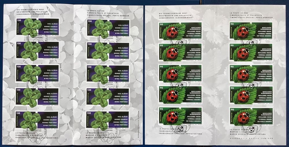 2002-03 Markenheftchen Viel Glück Herzlichen Glückwunsch ET (Neu (gemäss Beschreibung)) in ...