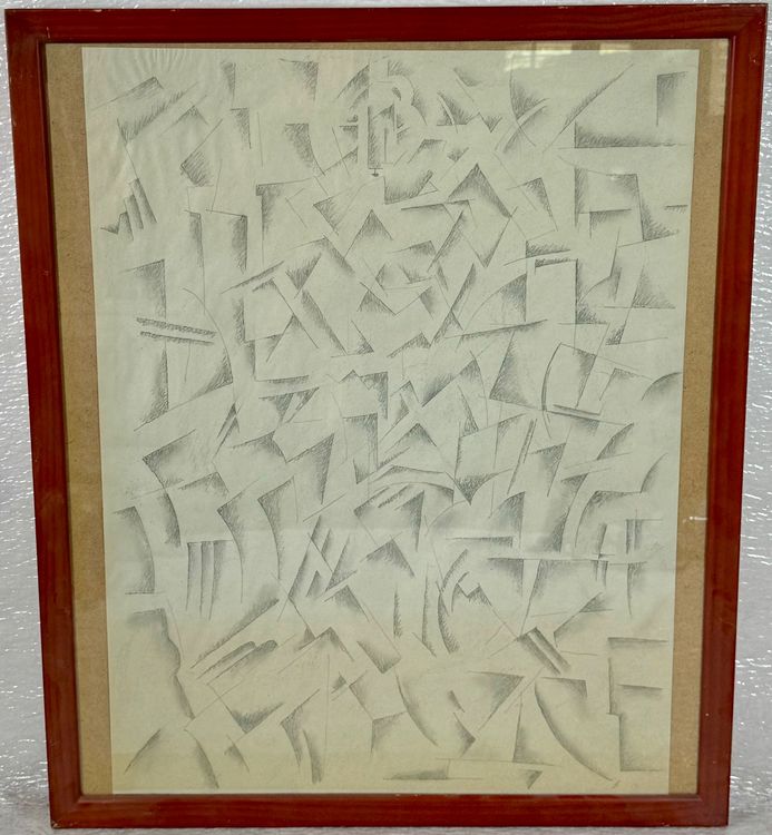 Interessante Abstrakte Bleistiftzeichnung Monogrammiert (Gebraucht) in Root für CHF 15 – mit ...