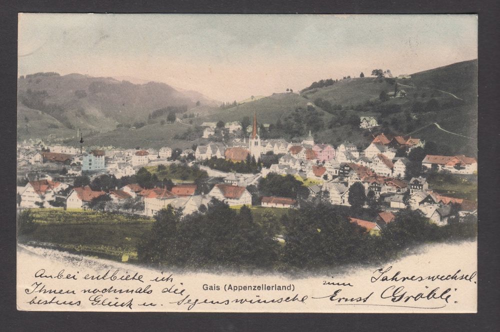 Gais Appenzellerland / saubere 119 jährige Karte. (Neu (gemäss Beschreibung)) in Brienz BE für ...