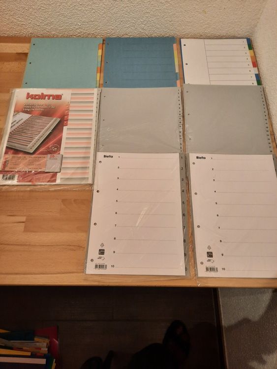 Ordner-Register / Set 8 Stk. / NEU (Neu und originalverpackt) in Ibach ...