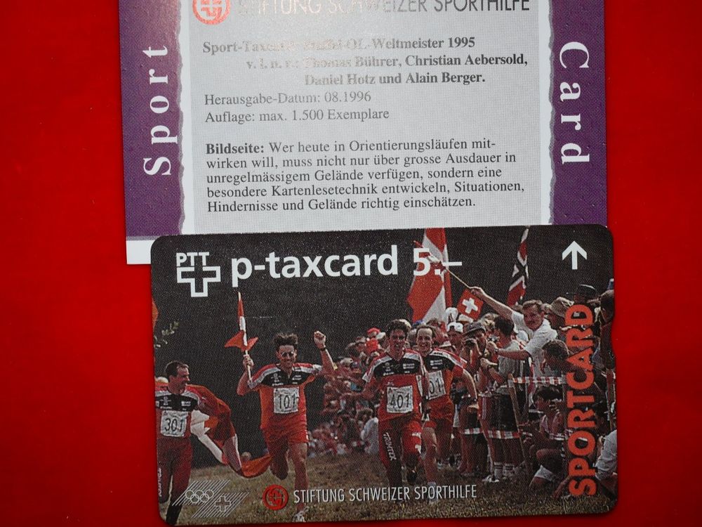 Sport Card Staffel OL Weltmeister 1995. 1996 (Neu (gemäss Beschreibung ...