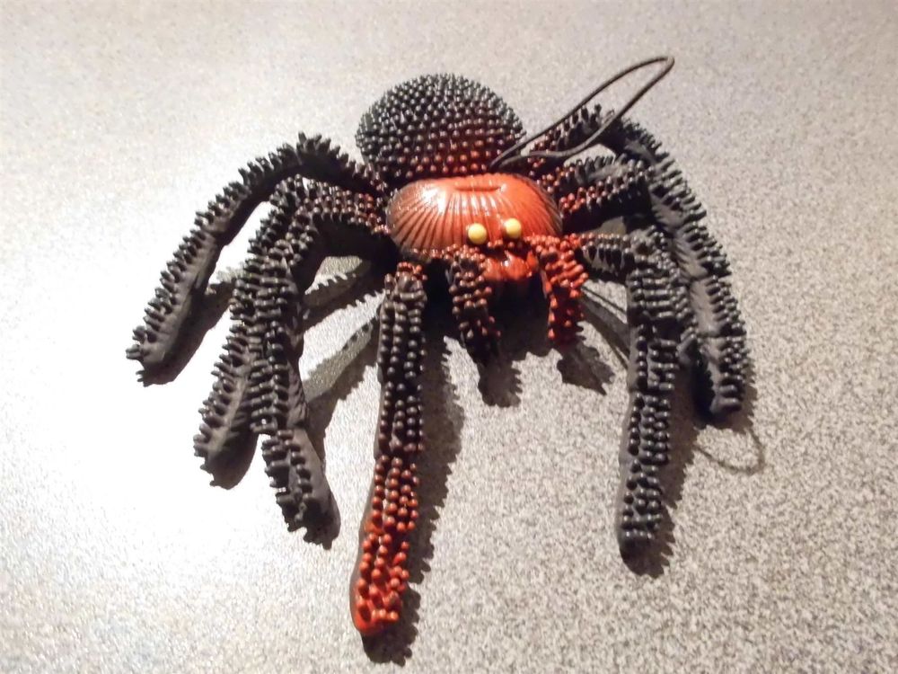 Spinne schwarz/rot mit Aufhänger, ca. 12 (Neu und originalverpackt) in ...