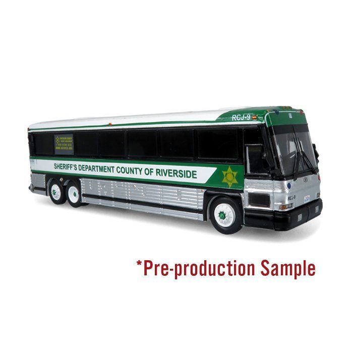 MCI D4000 Coach Riverside County Sheriff Bus H0 1/87 Ic Repl (Neu und ...