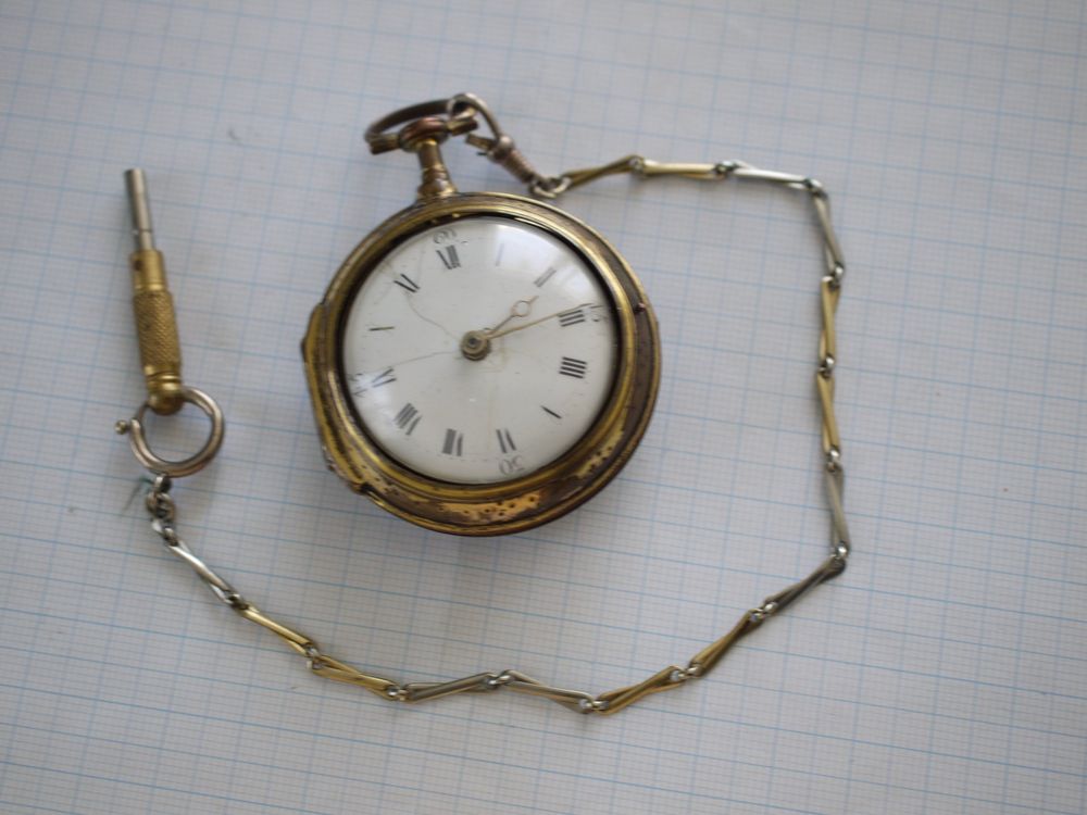 ENGLISCHE TASCHENUHR MIT PAARGEHÄUSE, GRAVIERT MIT „Rich d W (Gebraucht) in Gross für CHF 277 ...