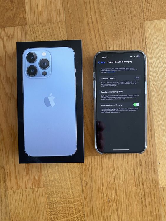 iPhone 13 Pro Sierra Blue 256 GB mit Magsafe Clearcase (Neu (gemäss ...