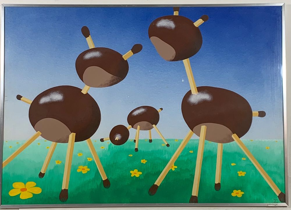 Urs BANNINGER (1950) grosses Lithographie Handsigniert (Gebraucht) in ...