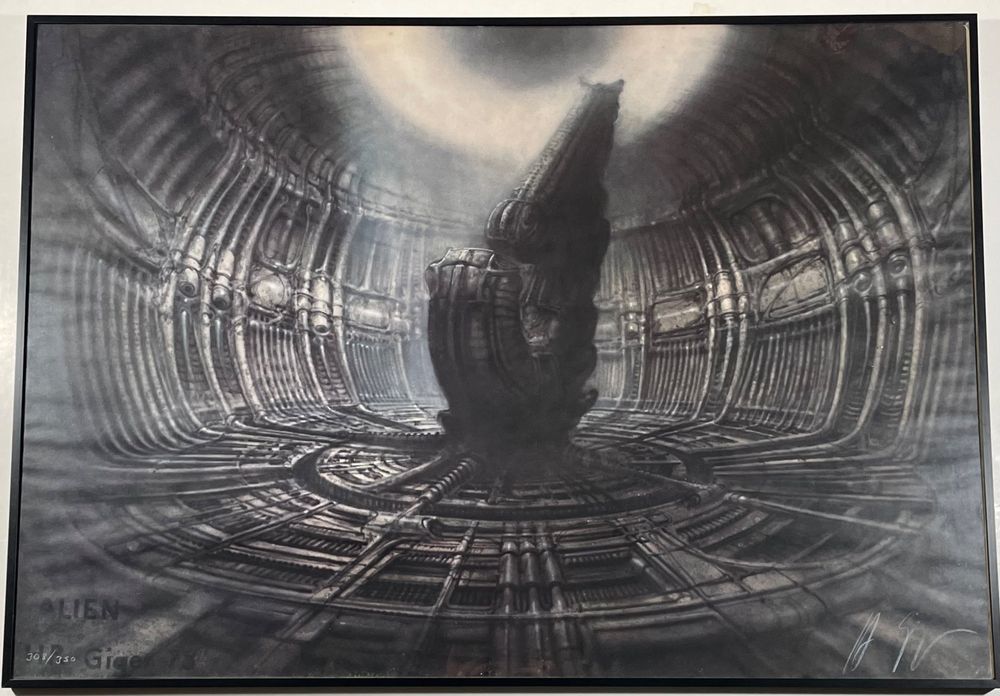 H. R. Giger (1940-2014) grosse Serigraphie Handsigniert (Gebraucht) in Root für CHF 1060 – mit ...
