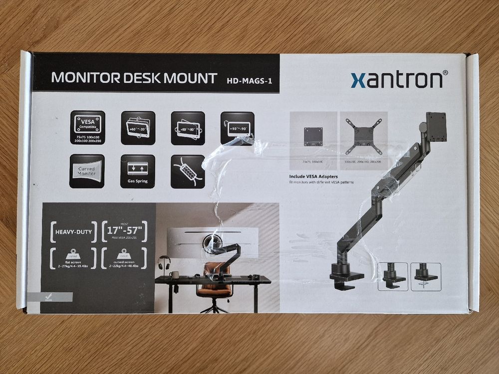 Neuer Xantron Monitorarm für XL Monitore (Neu und originalverpackt) in ...