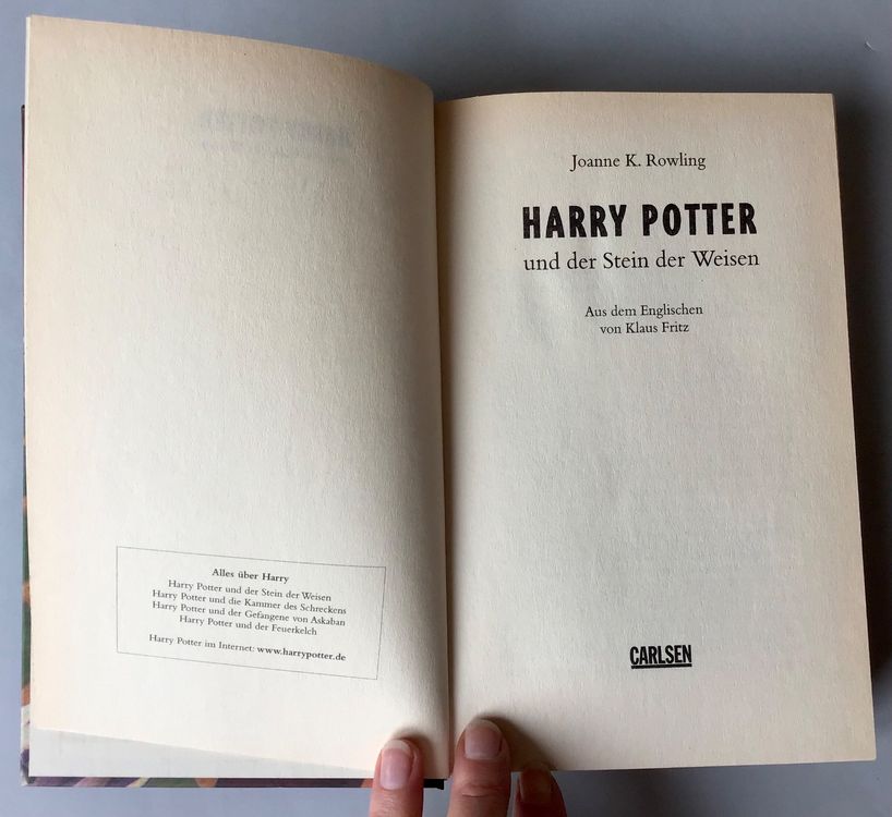 Buch: Harry Potter und der Stein der Weisen (Gebraucht) in Bubendorf ...