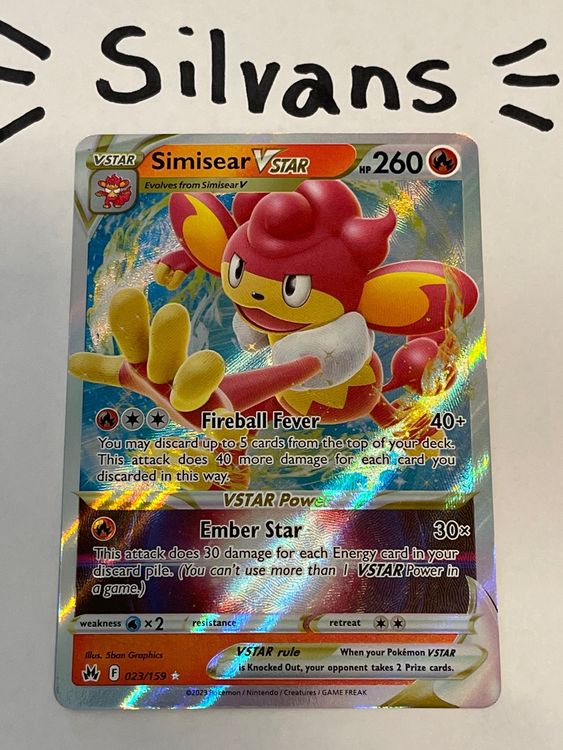 Simisear Vstar 023/159 Crown Zenith Zenit der Könige EN (Neu (gemäss ...