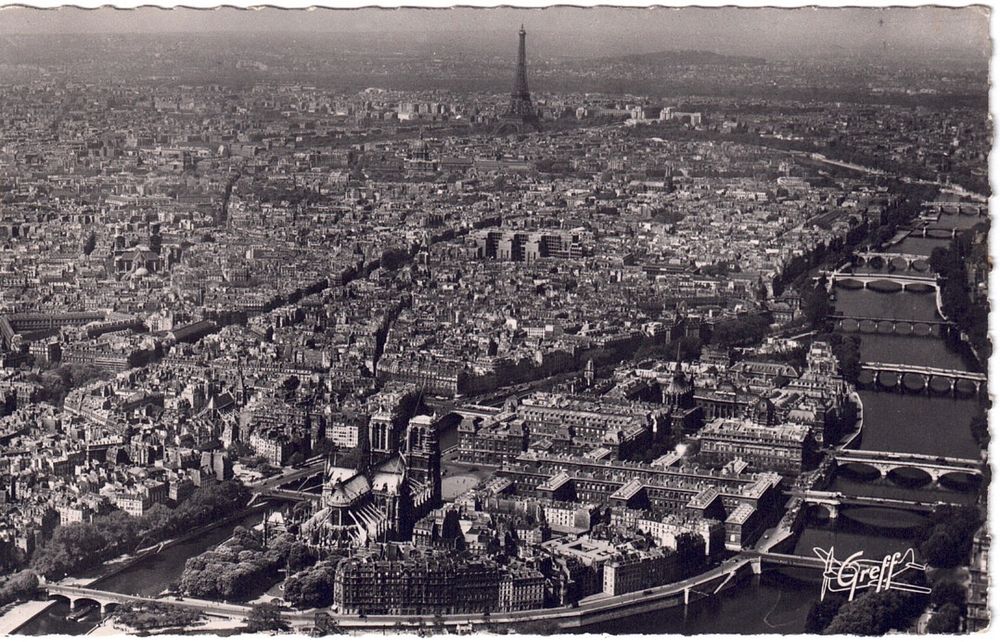 Paris 1950 - vue aérienne | Kaufen auf Ricardo