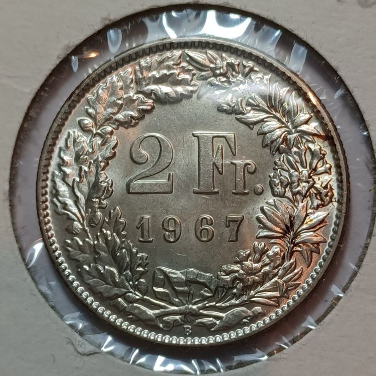 2 Franken 1967 stgl | Kaufen auf Ricardo