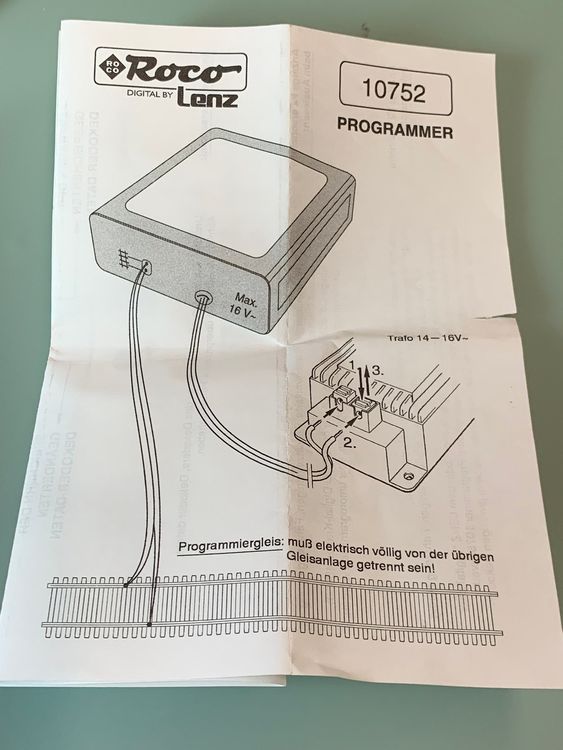 ROCO LENZ PROGRAMMER zum Auslesen-Programmieren DCC Dekoder | Kaufen auf Ricardo