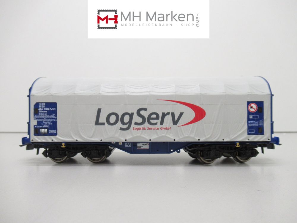 Roco 76451 Schiebeplanenwagen "LogServ" deutsch DC GS H0 (Gebraucht) in ...