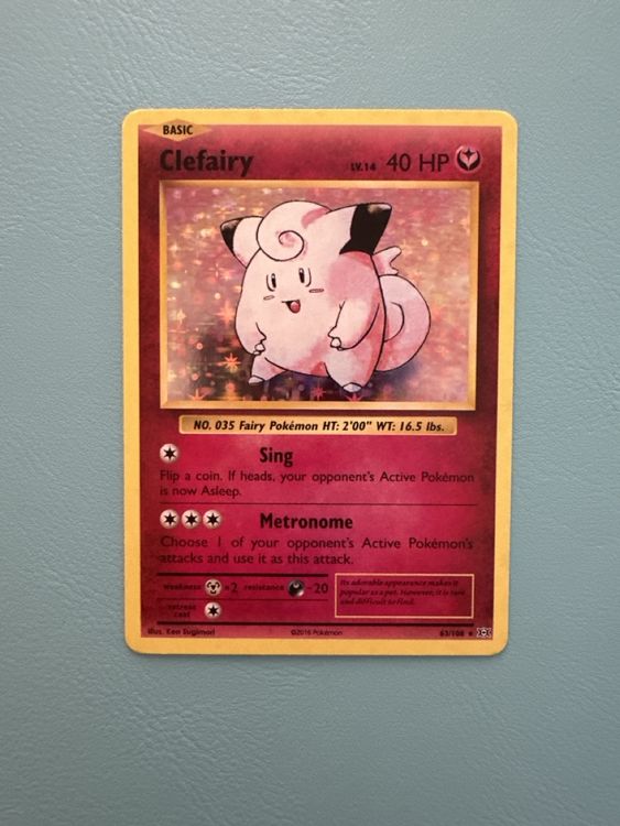 Pokemon Clefary Holo Evolutions wunderschön Selten (Gebraucht) in ...