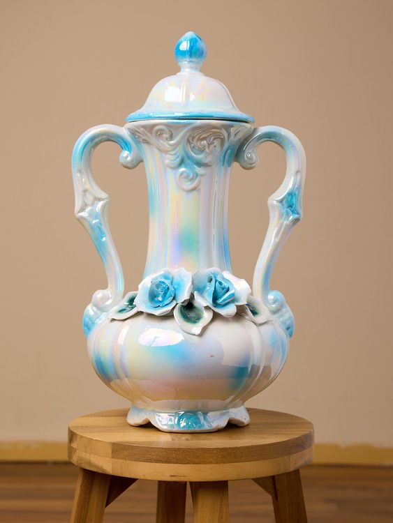 Wunderschöne Vase mit Deckel, Vintage Look (Gebraucht) in Dübendorf für ...