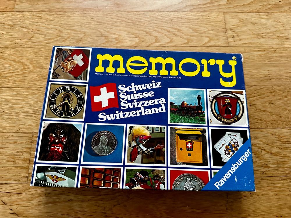 Vintage Schweizer Memory Swiss Ravensburger 70er Jahre (Gebraucht) in ...