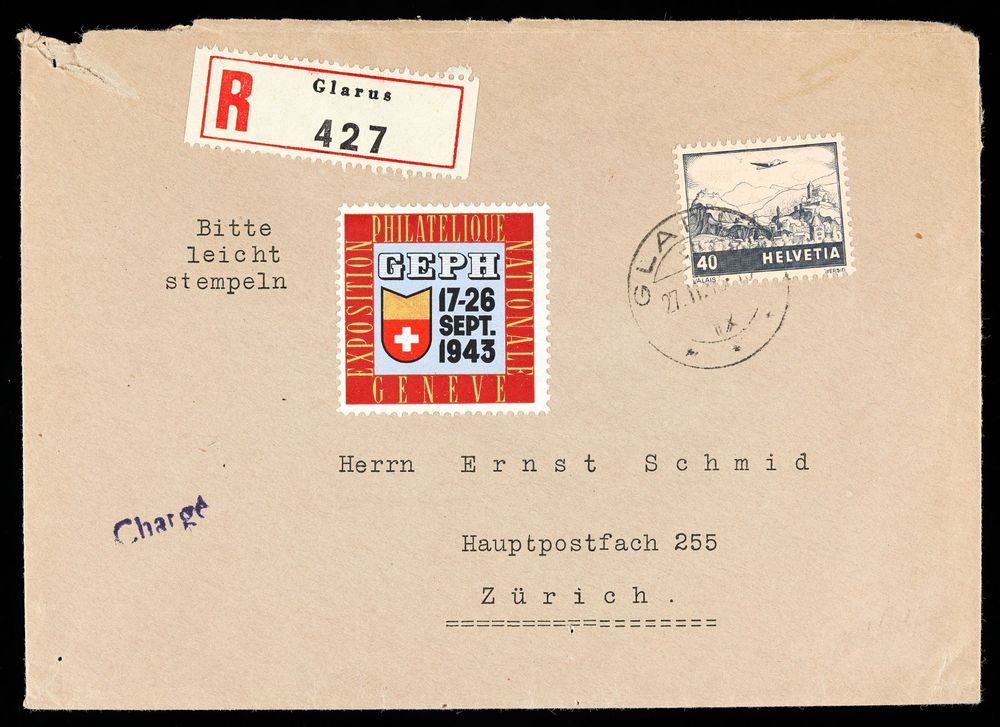 1941: Flugzeug über Landschaften. ZNr. 28. | Kaufen auf Ricardo