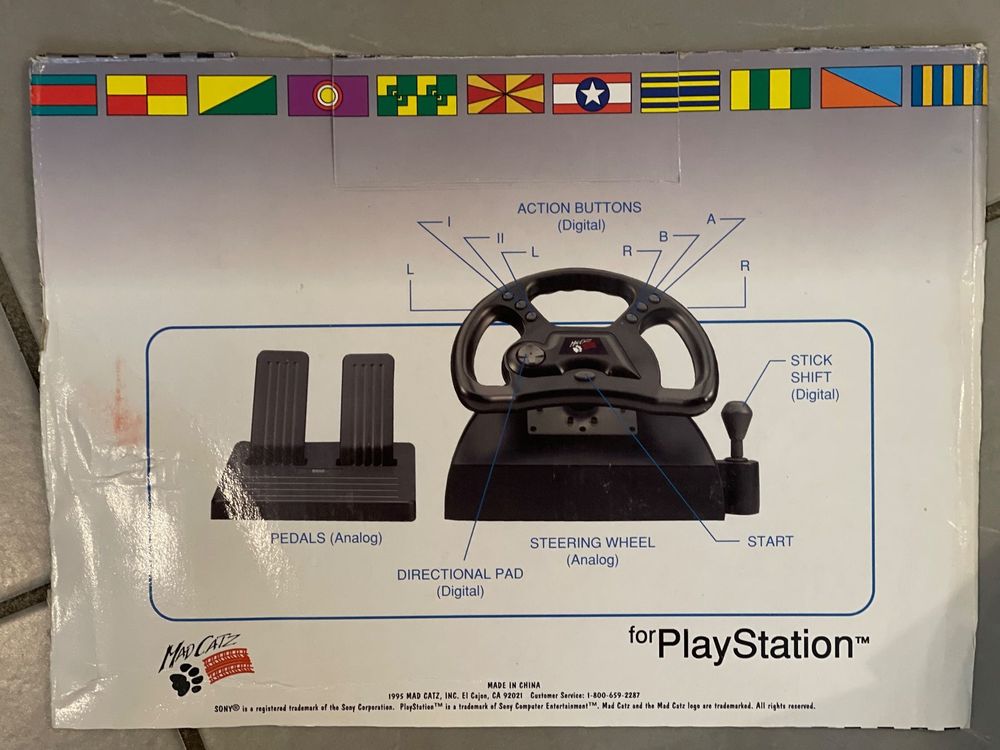 Playstation One Analog Steering Wheel / Foot Pedals | Kaufen auf Ricardo
