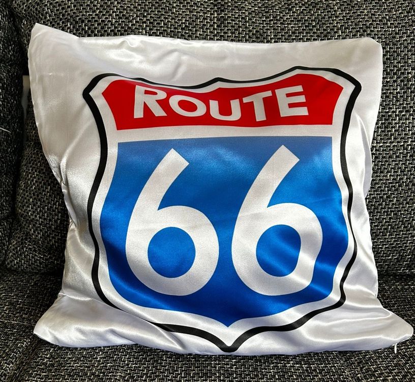 Route 66 Kissenbezug Sofa Strasse U.S.A. Motorrad Harley (Neu und ...