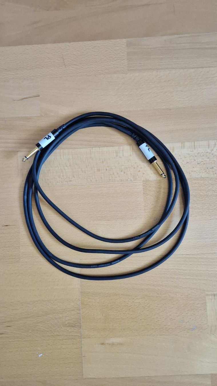 2x Cordial Jack Kabel (6.3mm Klinkenstecker) 5m (Gebraucht) in ...
