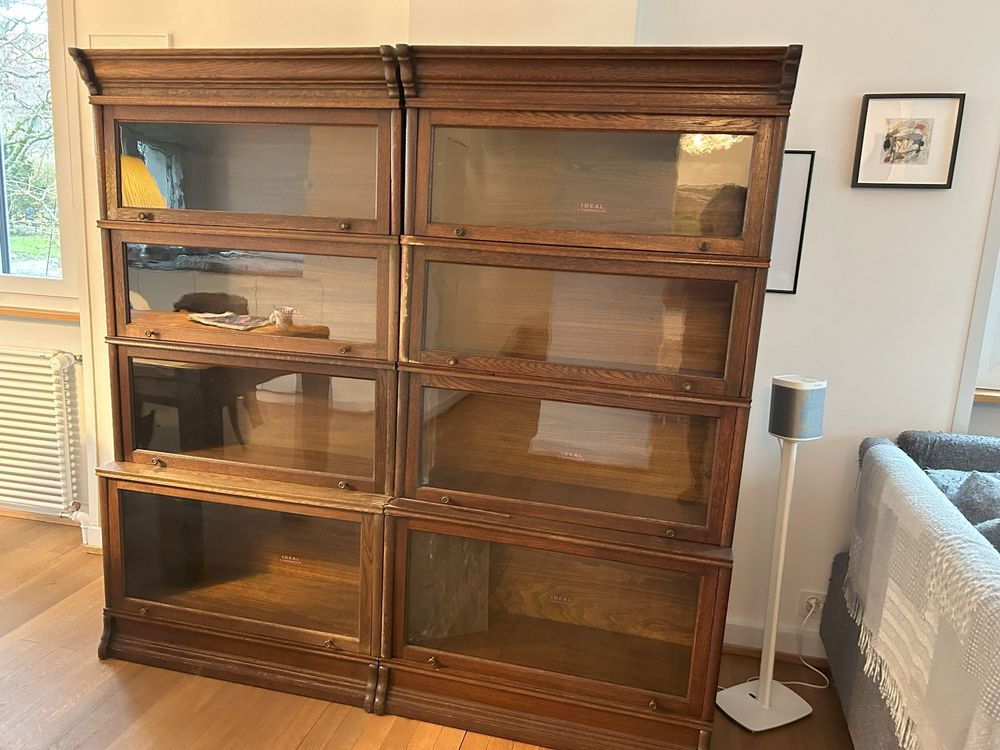 2 antike sektionale Bücherregale von Ideal F. Soennecken | Acheter sur Ricardo