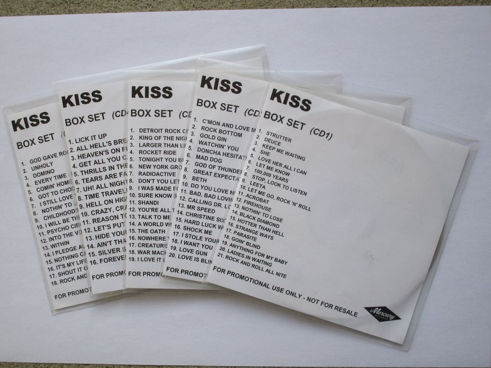 Kiss, The Box Set - 5 CD Promo USA 2001 (Neu (gemäss Beschreibung)) in ...