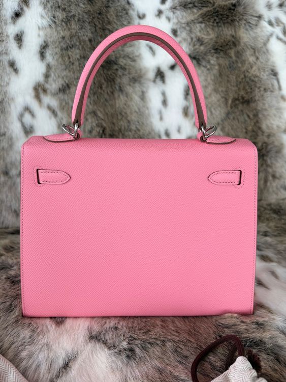 NEU! Hermès Kelly 25 Epsom in Rose Confetti - Full Set (Neu und ...