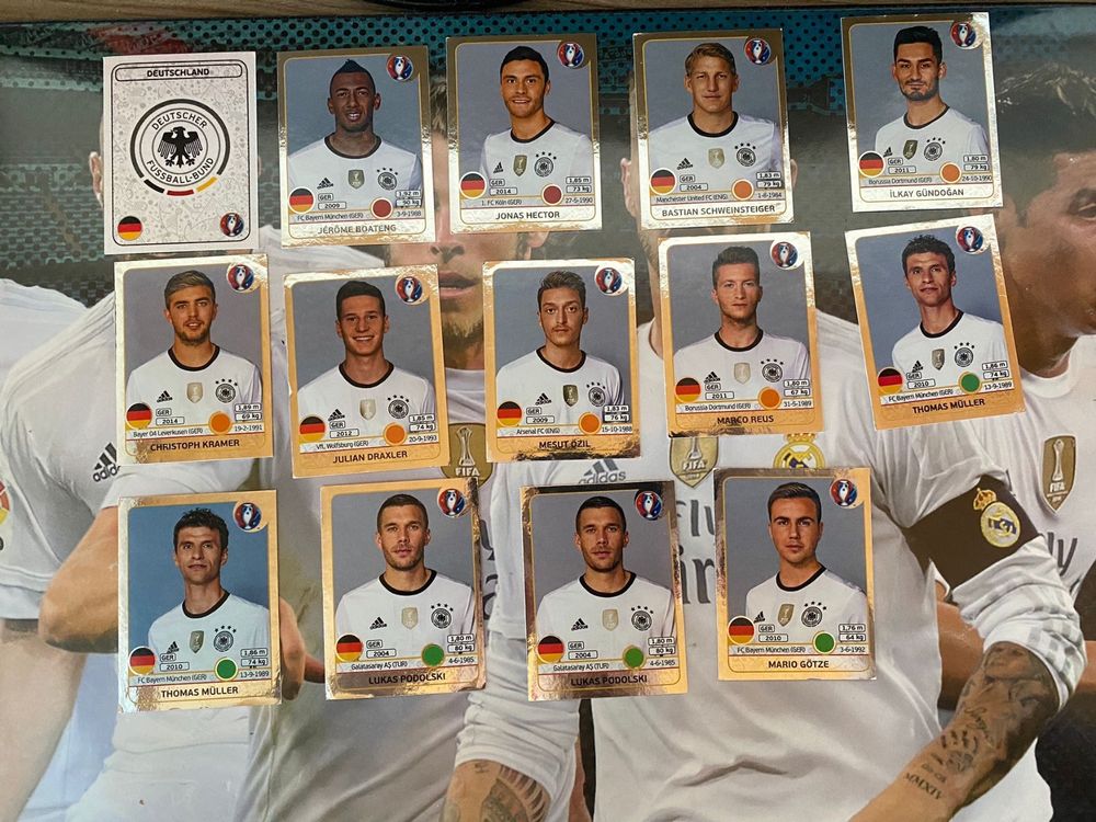 Panini EM 2016 Sticker Deutschland (14 Stück!) | Kaufen auf Ricardo