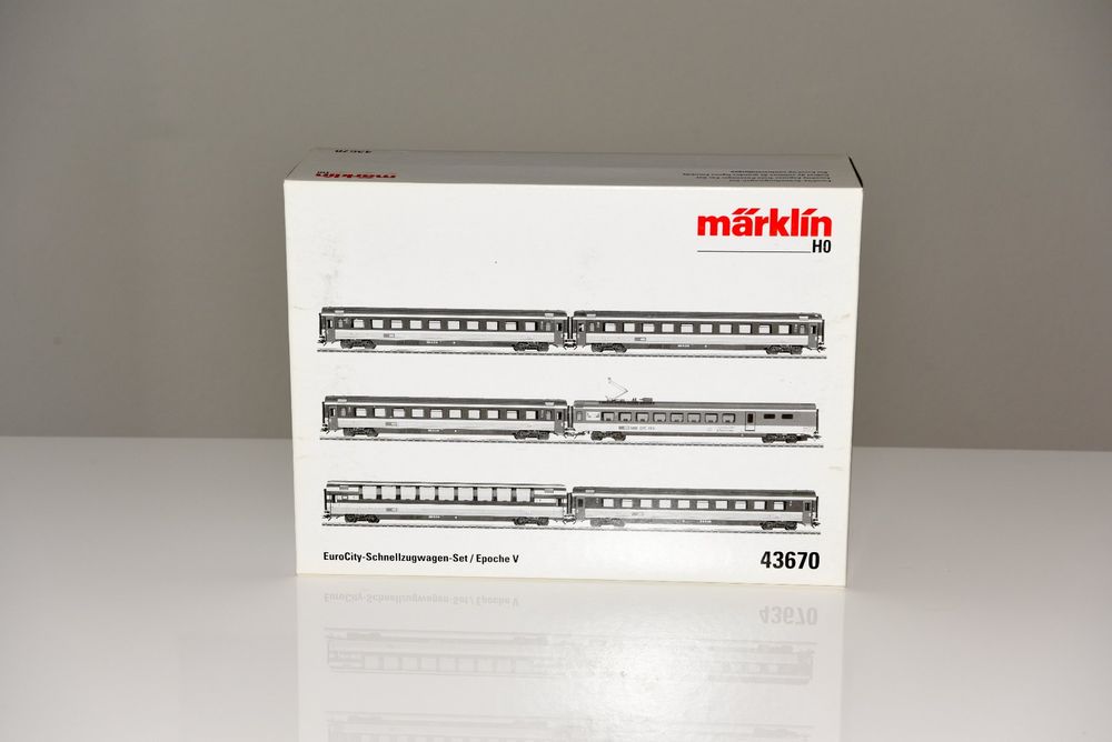 Märklin 43670 SBB EuroCity-Schnellzugwagen-Set neu (Neu und ...