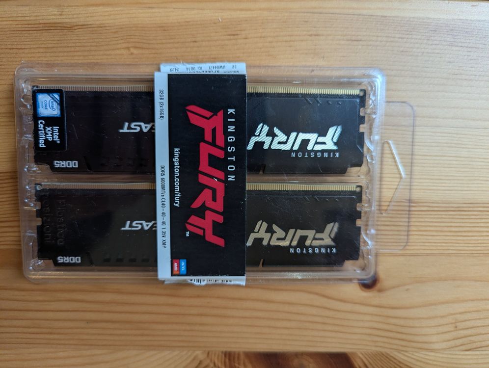 Kingston FURY Beast (2 x 16GB, 6000 MHz, DDR5-RAM, DIMM) (Neu (gemäss ...