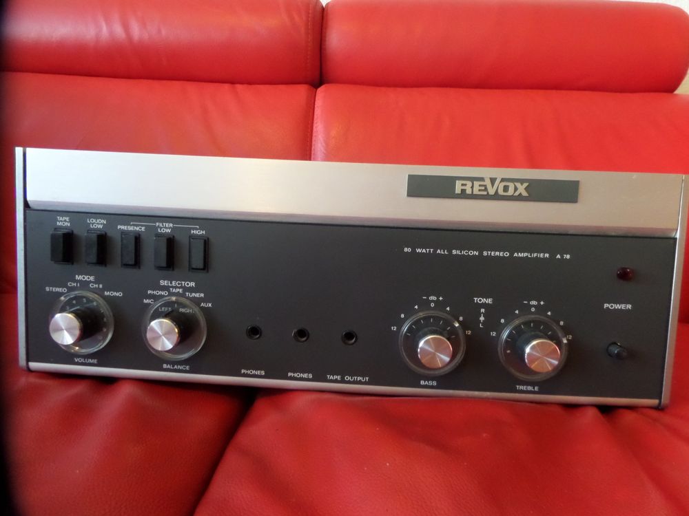 Revox A78 Verstärker Revidiert! Sehr guter Zustand! (Gebraucht) in Hergiswil für CHF 250 – mit ...