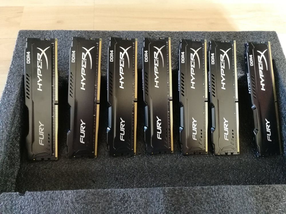 8GB HyperX Fury DDR4 Ram Sticks (8x total 64GB) (Gebraucht) in ...