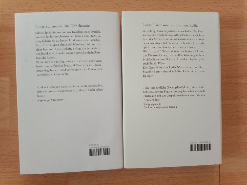 Lukas Hartmann Ins Unbekannte & Bild von Lydia Roman Schweiz (Gebraucht ...