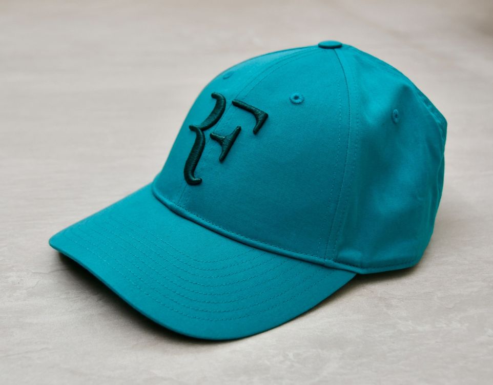Roger Federer RF Cap Uniqlo Türkis Kappe (Neu (gemäss Beschreibung)) in ...