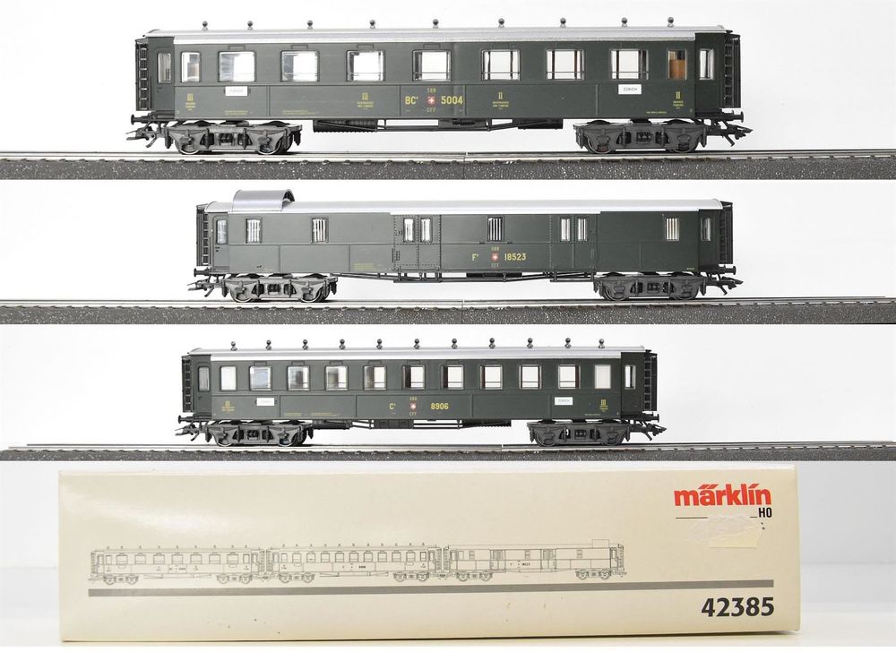 Märklin 42385 Oldtimer Wagen-Set SBB H0 (Gebraucht) in St. Gallen für ...