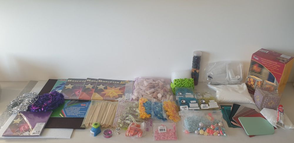 RIESEN BASTEL MATERIAL SET PAKET inkl. 4 Bastelbücher | Kaufen auf Ricardo