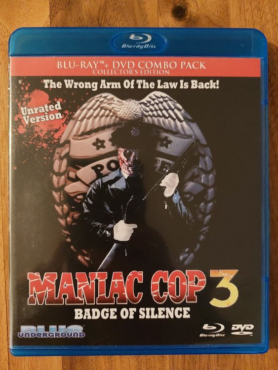 Blu Ray & DVD - Maniac Cop 3 Badge of Silence Uncut (Gebraucht) in ...