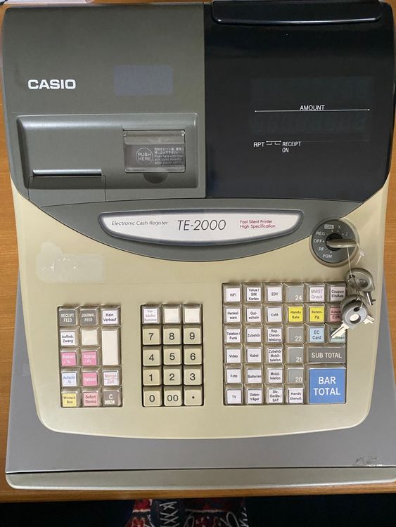 Registrierkasse Casio TE-2000 (Gebraucht) in Frutigen für CHF 20 – nur Abholung auf Ricardo kaufen