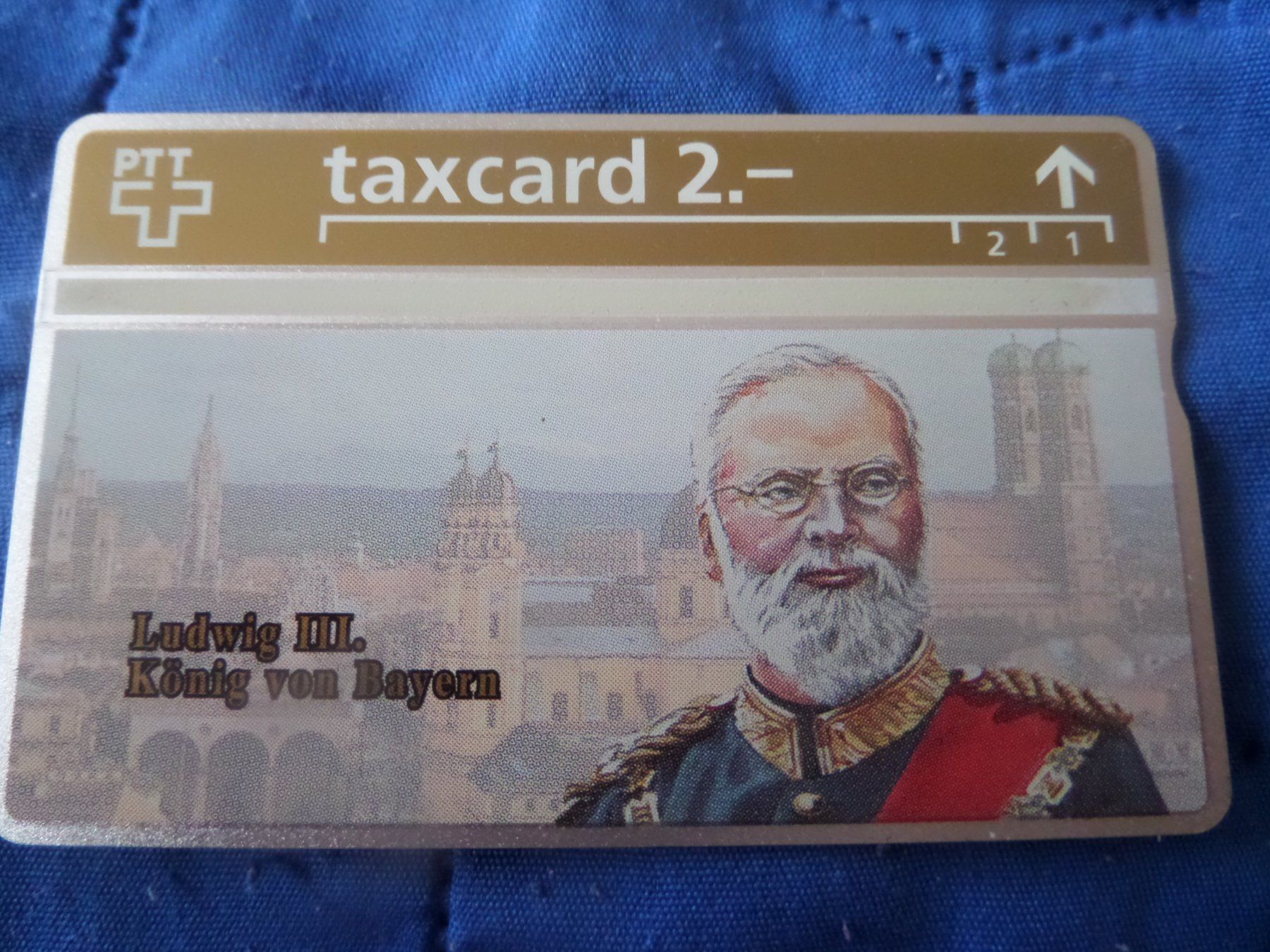 PTT Taxcard 2.- Ludwig III. König von Bayern, Rarität (Neu (gemäss Beschreibung)) in Thun für ...